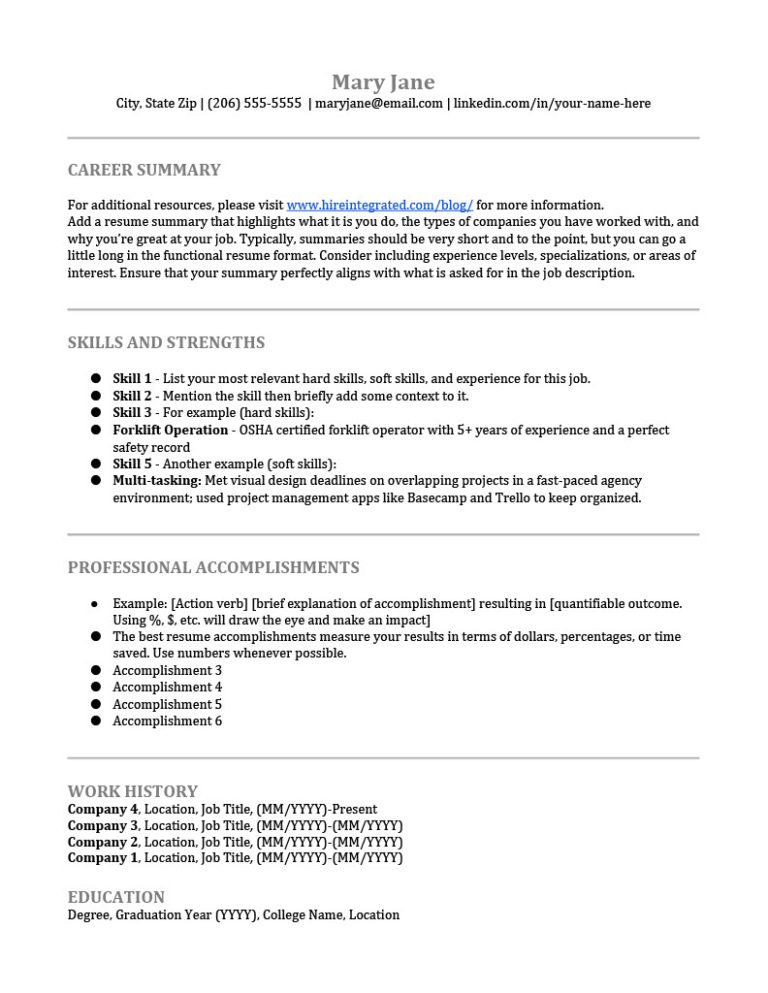Ats Friendly Resume Template Free Download - Get What You Need Ats Friendly Resume Template Free Download - Get What You Need